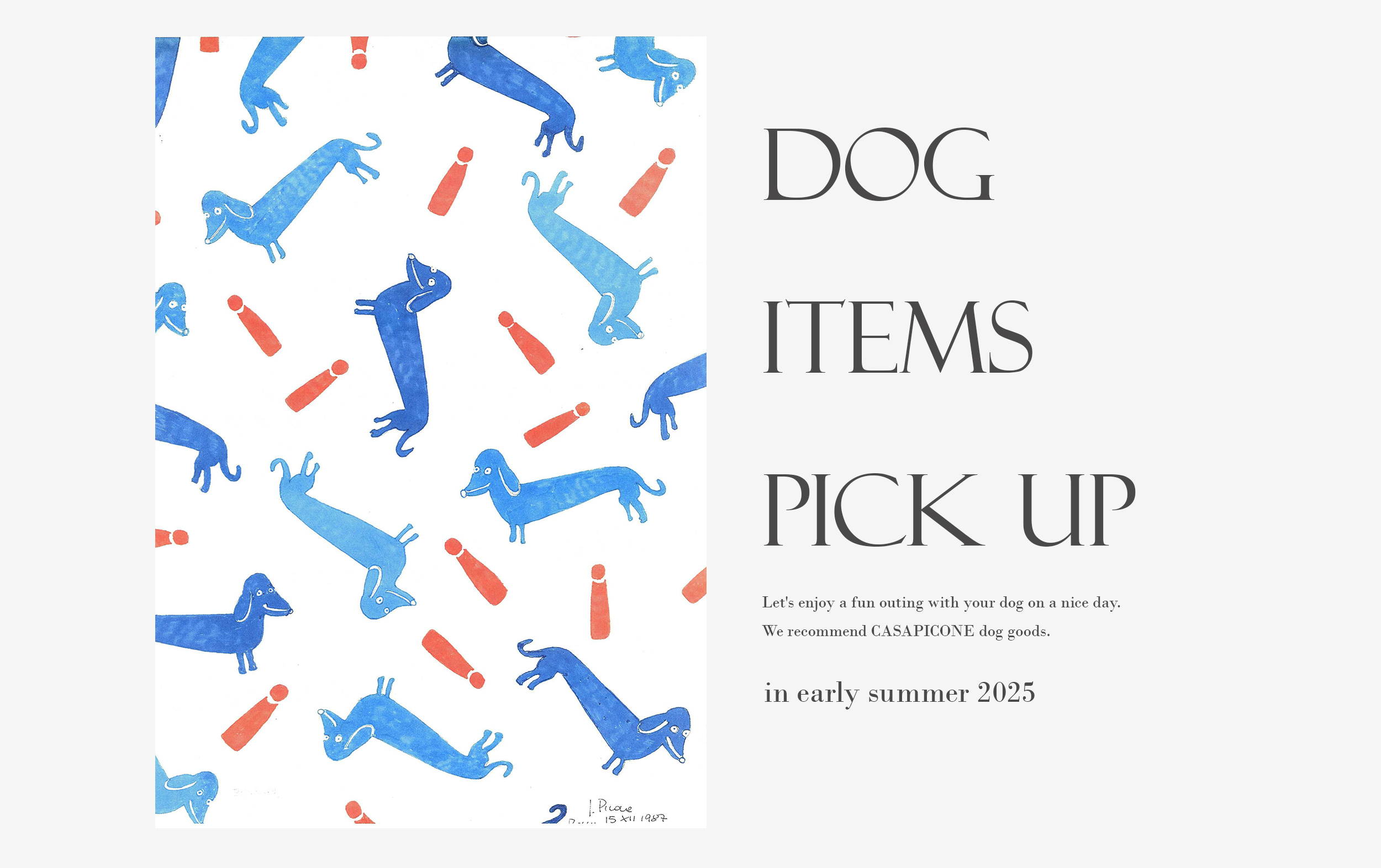 CASA PICONE（カーサ ピッコーネ） | PICK UP "DOG ITEM"